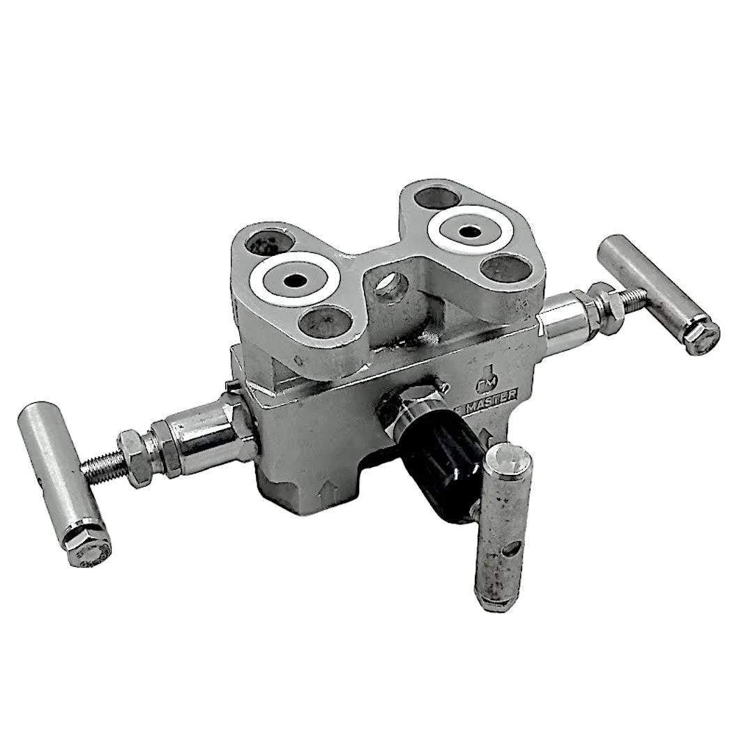 Válvula Manifold 3 Vias F.Master VM89 Inox 316 7000PSI – Cabo Eletro