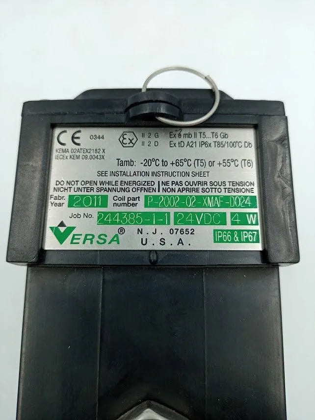 Válvula Bobina Versa P-2002-02-XMAF-D024 24VDC 4W – Cabo Eletro