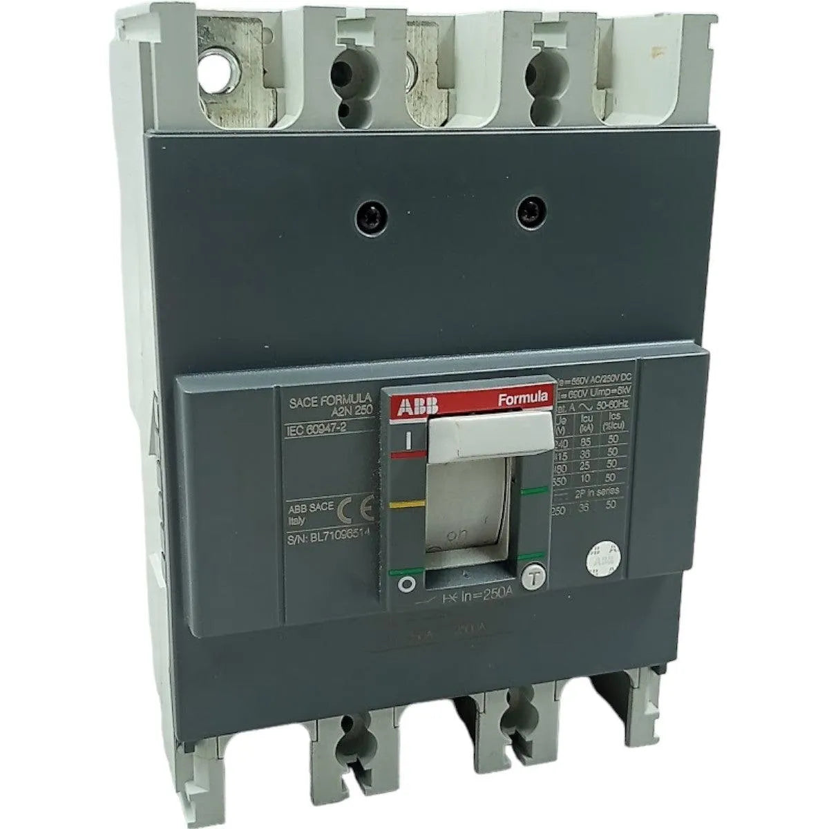 Disjuntor Caixa Moldada ABB Sace FORMULA A2N 250A 690v 6kV – Cabo Eletro