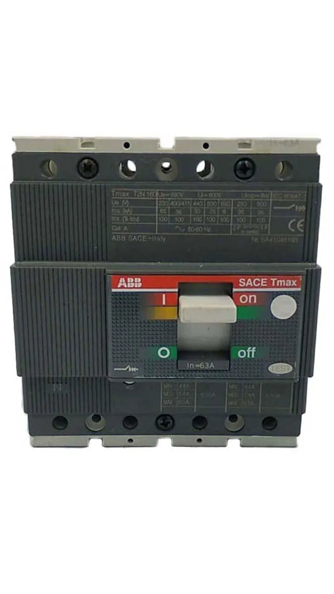 Disjuntor ABB Sace Tmax T2N 160 63A 4P 690v – Cabo Eletro