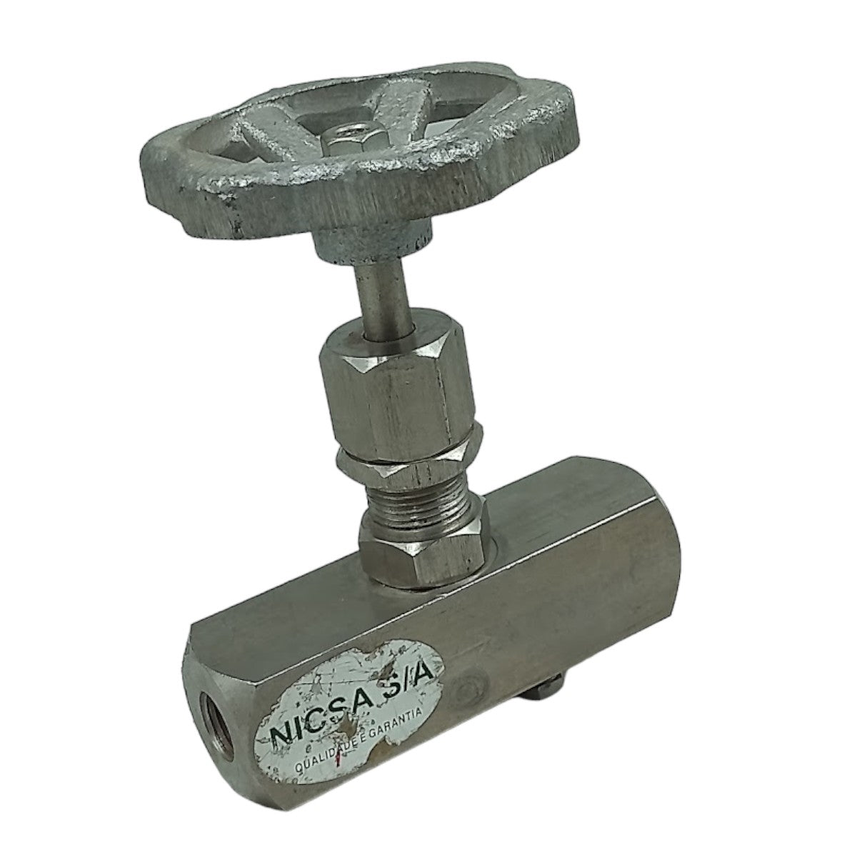 Válvula Agulha Nicsa 1/4 NPT 3000LBS Inox 304 – Cabo Eletro