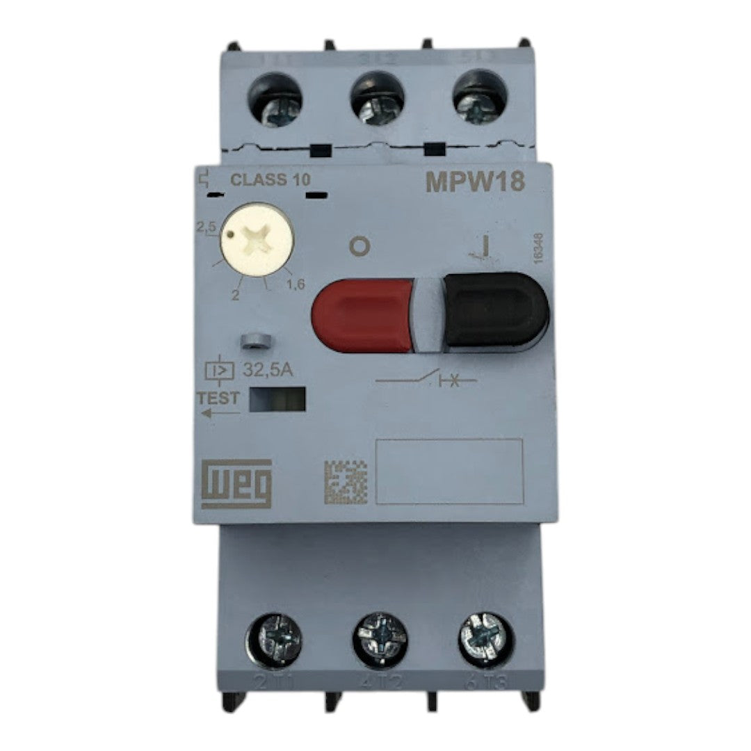 Disjuntor Motor WEG MPW18-3-D025 1,6-2,5A 3P 690v 50/60Hz – Cabo Eletro