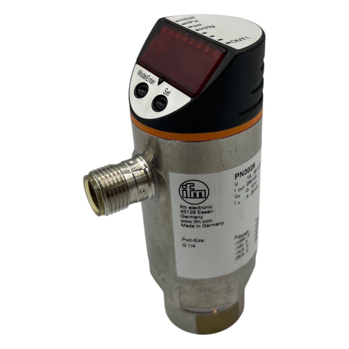 Sensor de pressão IFM PN3029 Display – Cabo Eletro