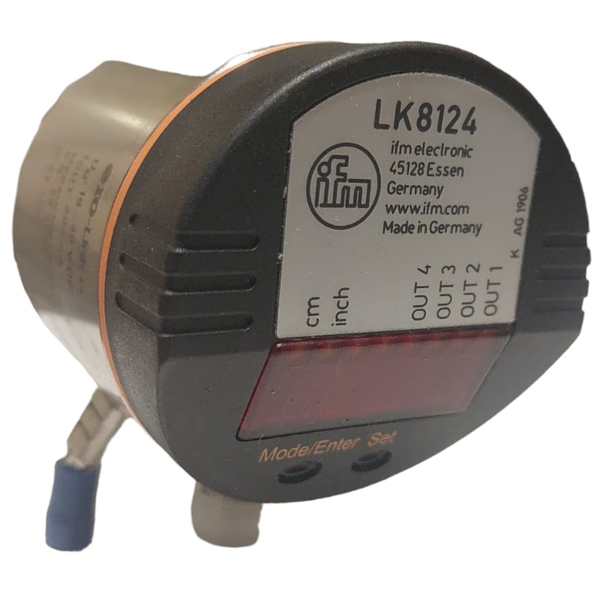 Sensor de Nível Eletrônico IFM LK8124 LK0728B-B-00KVPKG/US – Cabo Eletro