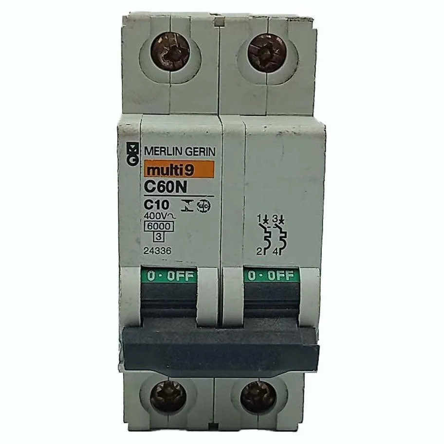 Disjuntor Termomagnético Merlin Gerin Multi 9 C60N C10 400V – Cabo Eletro