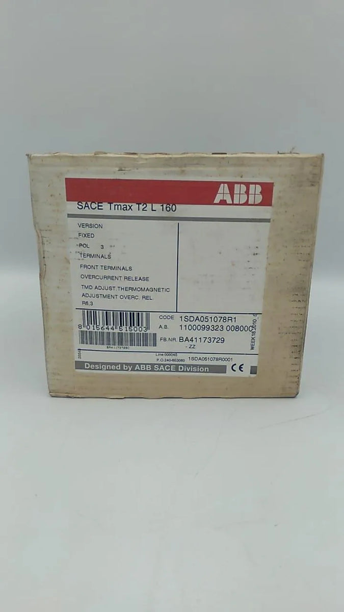 Disjuntor ABB Sace Tmax T2L 160 6,3A 3P 690v – Cabo Eletro