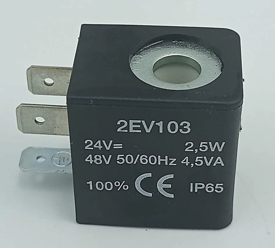 Bobina Solenóide Parker 2EV103 24v IP65 DN 8mm – Cabo Eletro